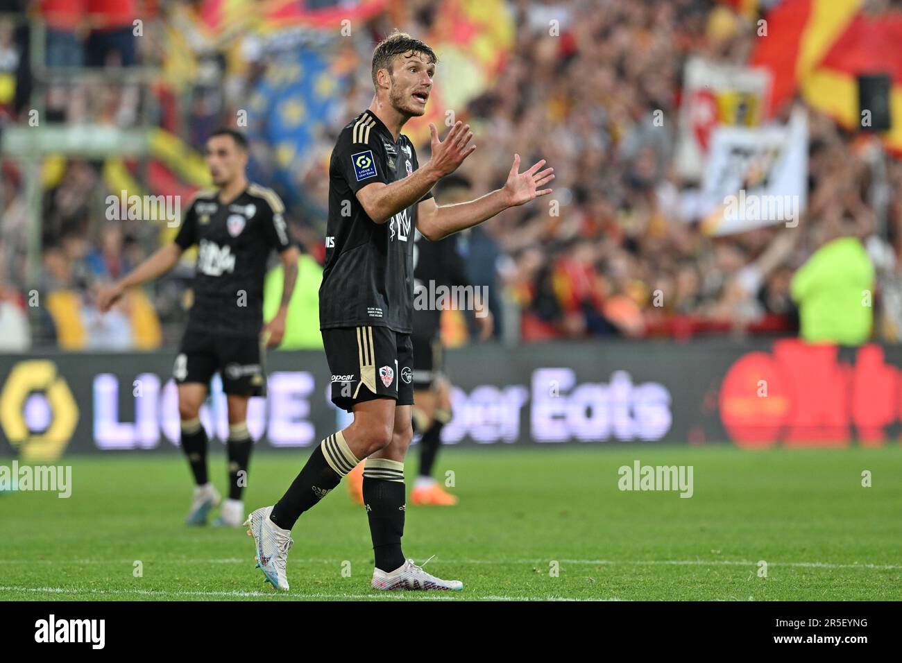 Clement Vidal (15) of Ajaccio pictured during a soccer game between t ...