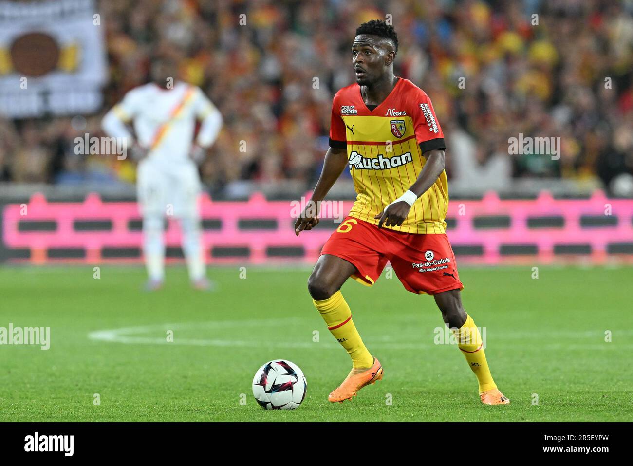 Salis Abdul Samed (26) of RC Lens pictured during a soccer game between ...