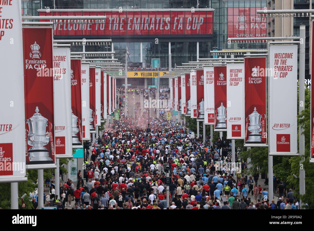 Fa cup final 2023 wembley way hi-res stock photography and images - Alamy