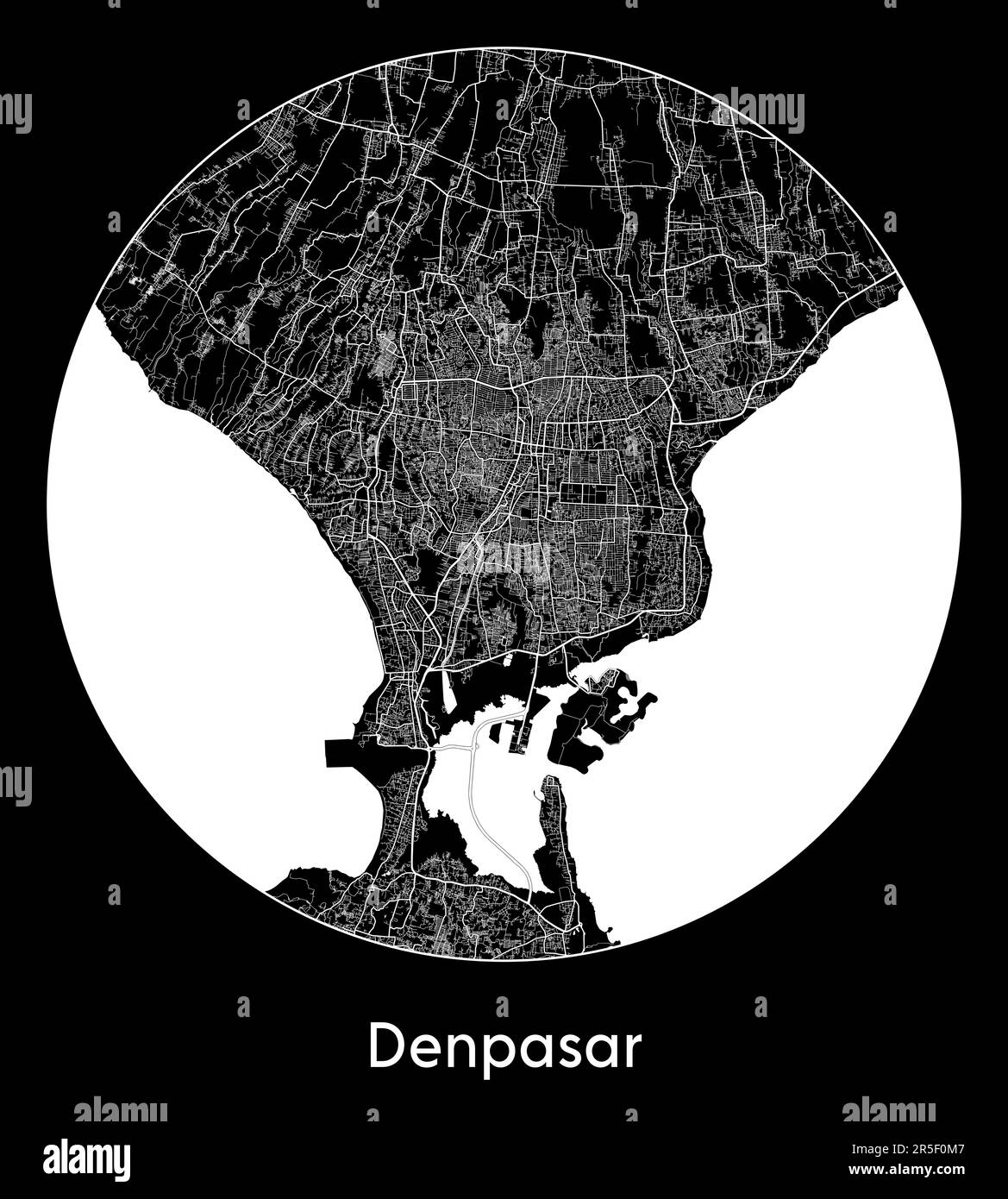 Denpasar map hi-res stock photography and images - Alamy
