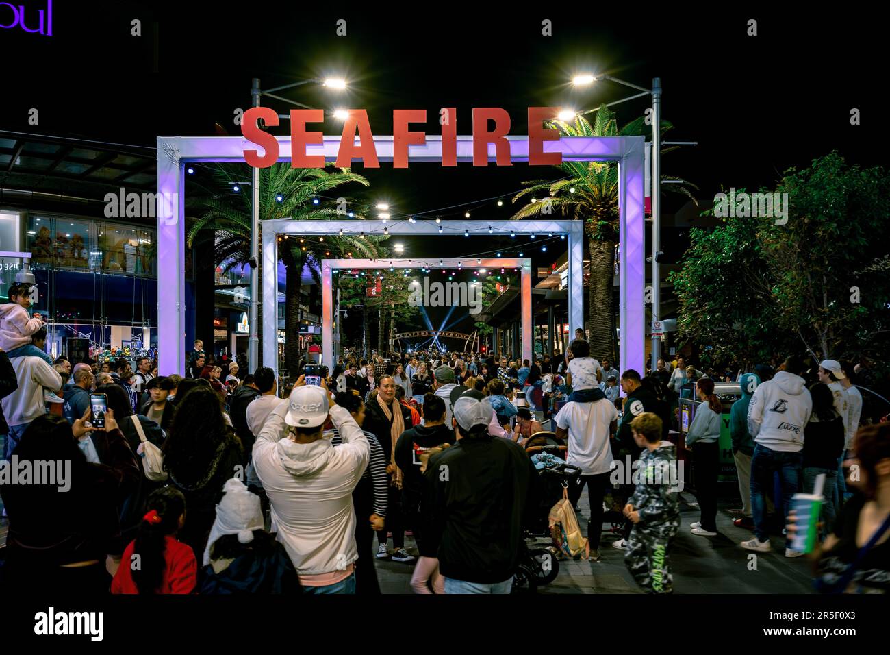Gold Coast, Queensland, Australia - Seafire fireworks festival in Surfers Paradise Stock Photo ...