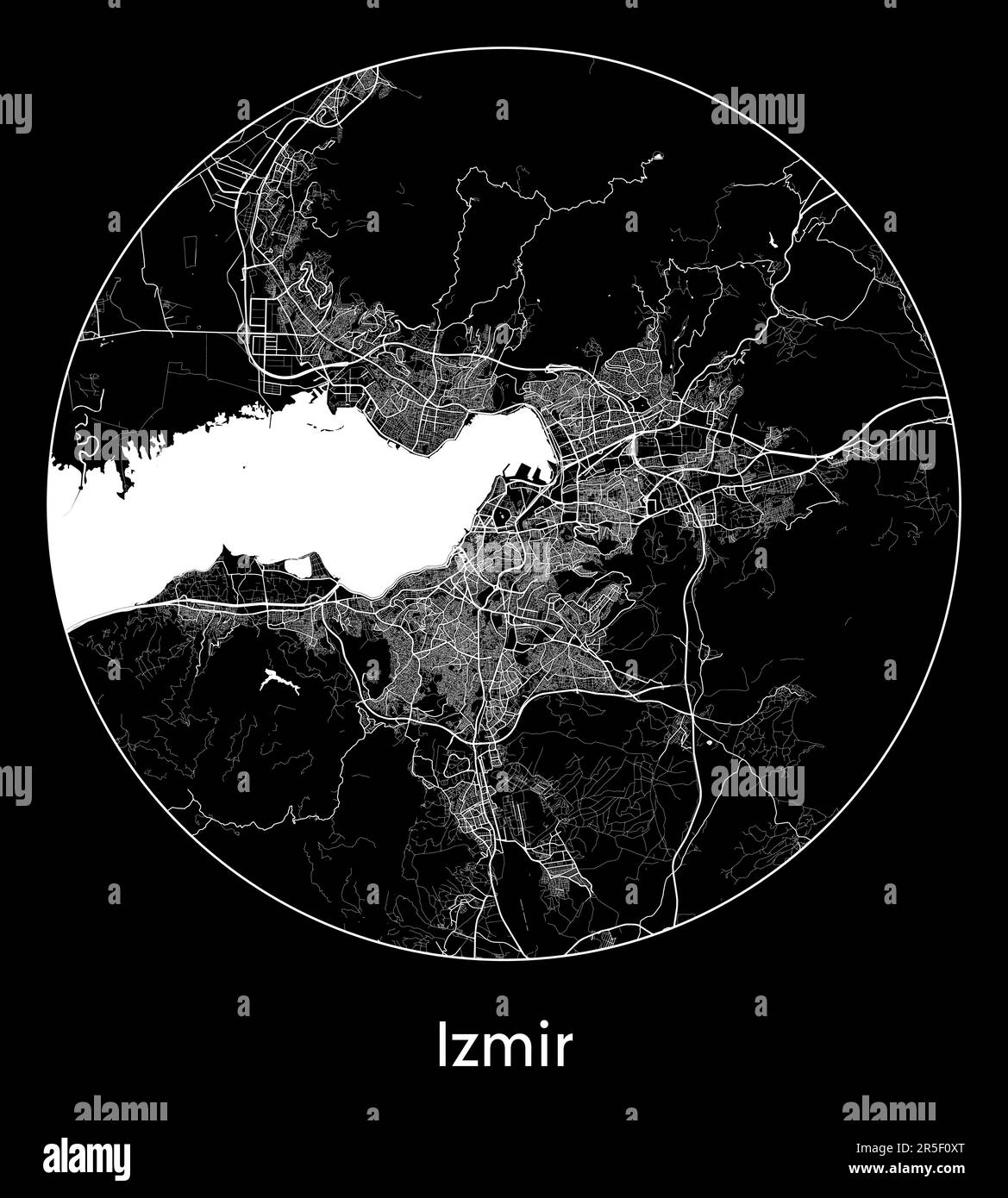 Map of izmir Stock Vector Images - Alamy