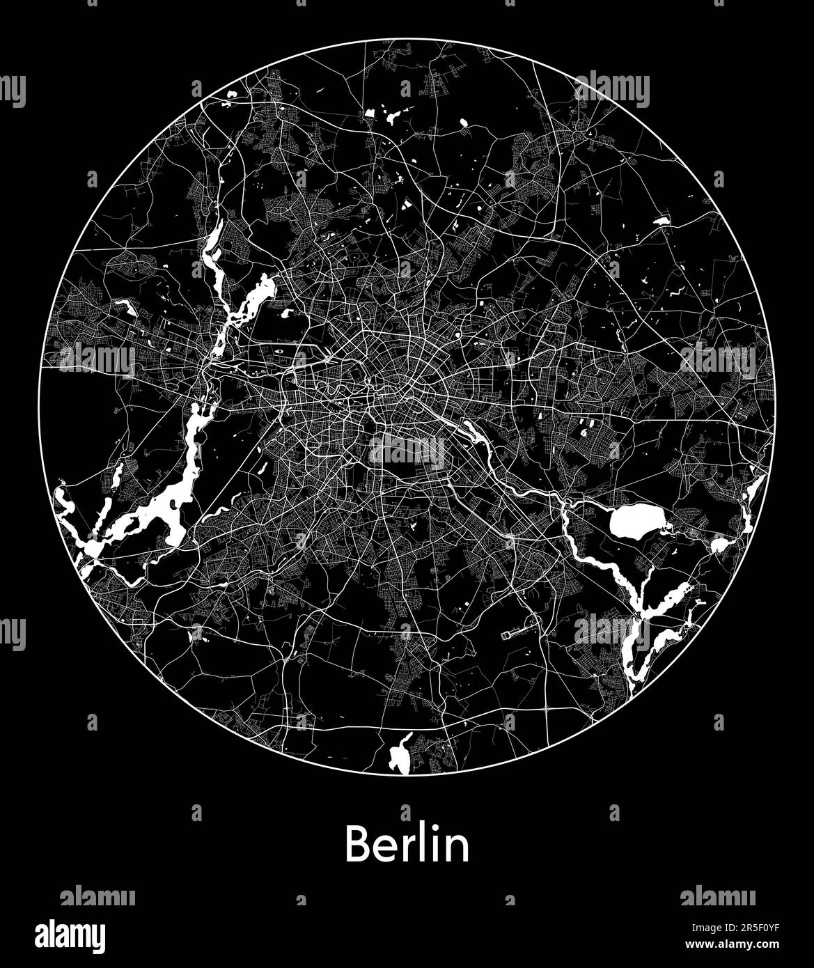City Map Berlin Germany Europe vector illustration Stock Vector Image ...