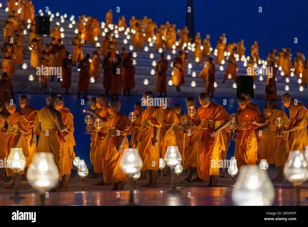 Pathum Thani, Thailand. 3rd June, 2023. Thousands of worshippers ...