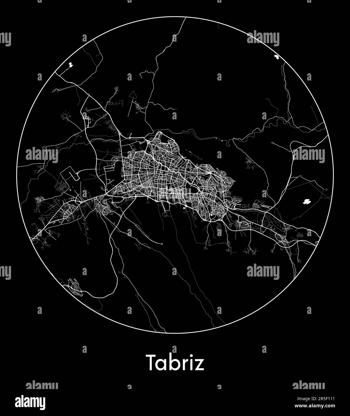 Tabriz map Stock Vector Images - Alamy