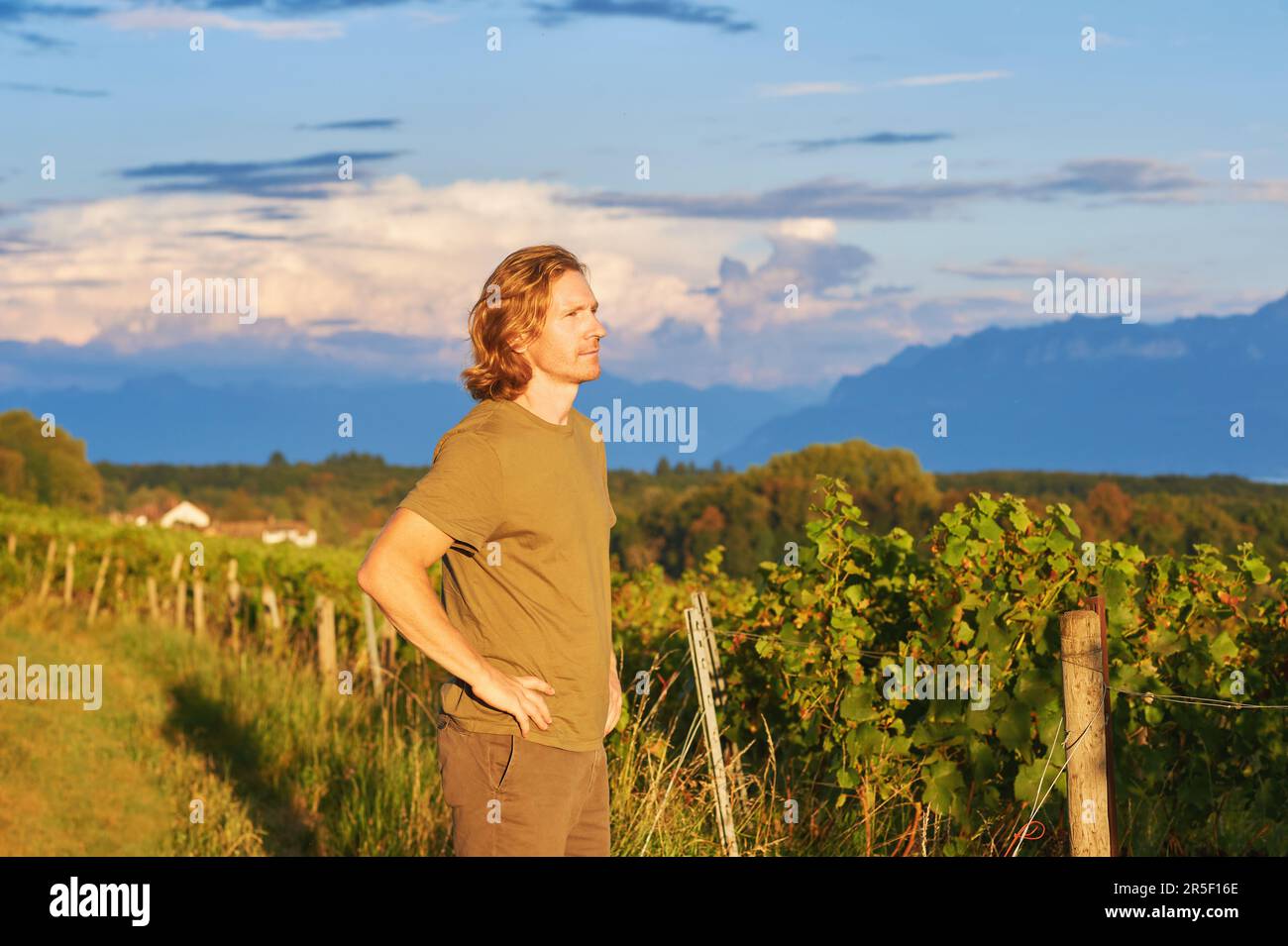 Nice view and handsome man hi-res stock photography and images - Alamy