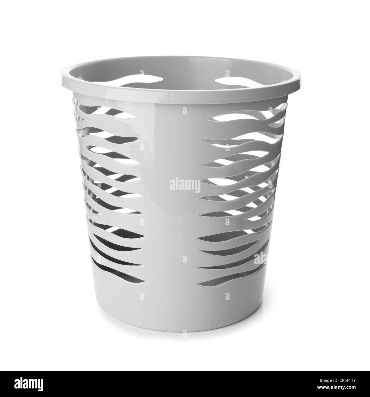 Plastic rubbish bin isolated on white background Stock Photo - Alamy