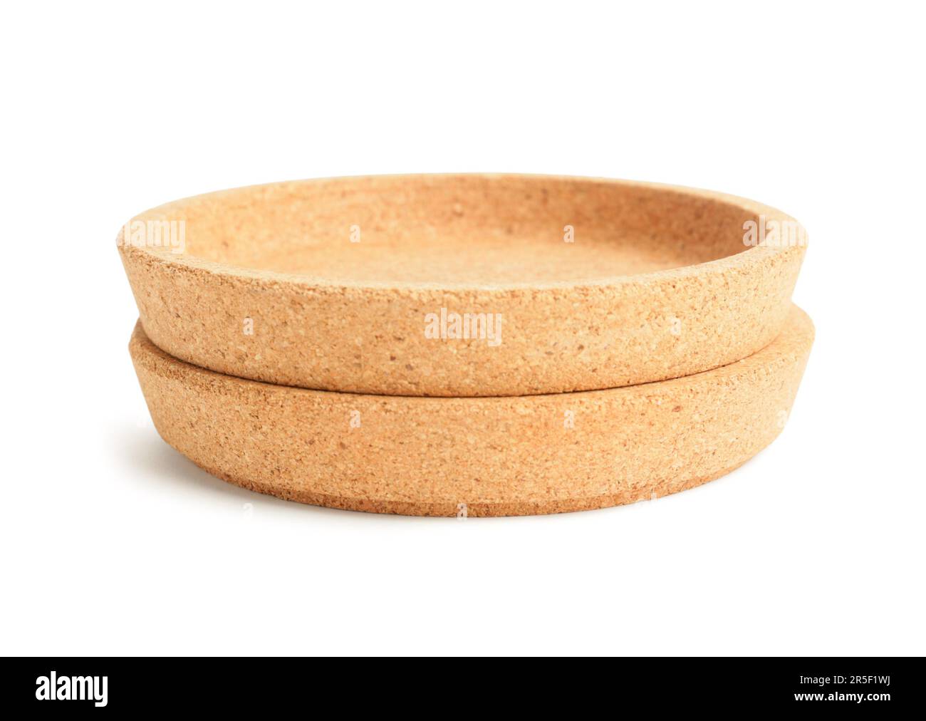 Cork plates isolated on white background Stock Photo - Alamy