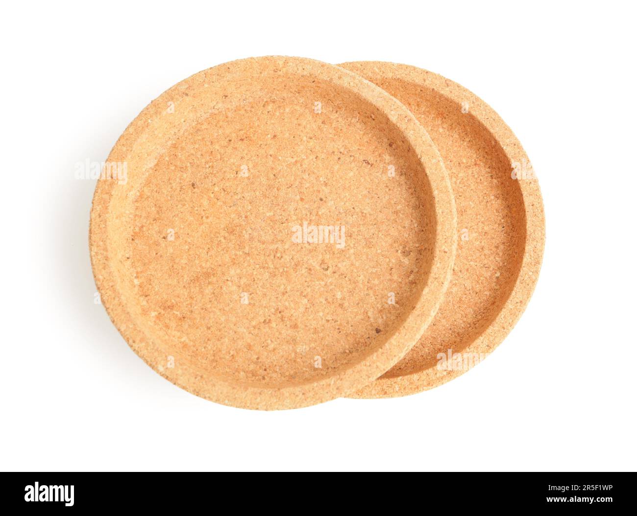 Cork plates isolated on white background Stock Photo - Alamy
