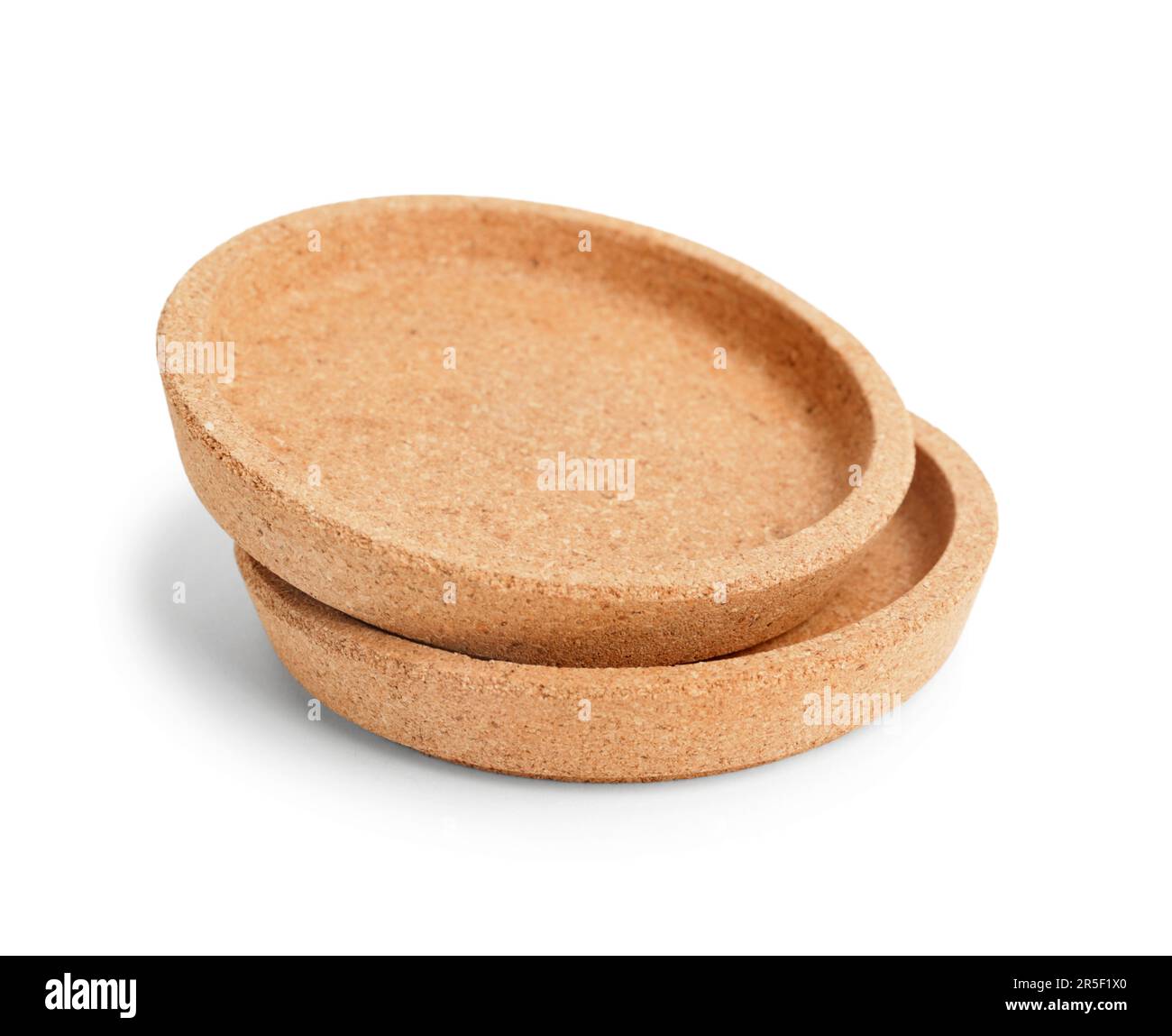 Cork plates isolated on white background Stock Photo - Alamy