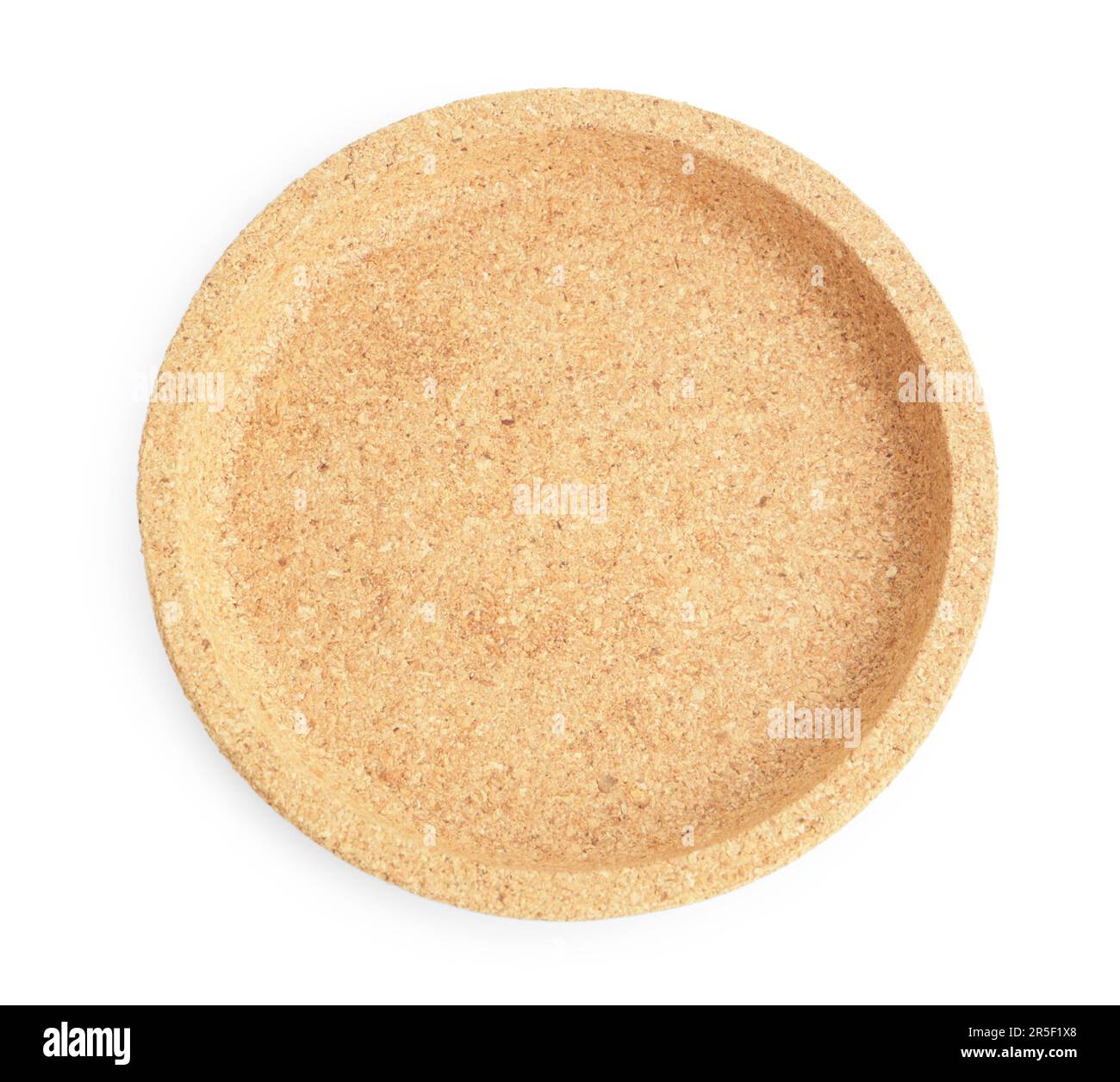 Empty cork plate isolated on white background Stock Photo - Alamy