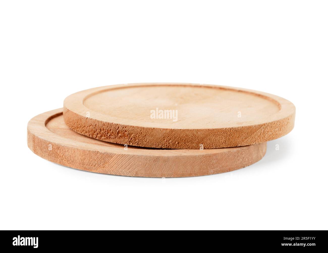 Wooden kitchen boards on white background Stock Photo - Alamy