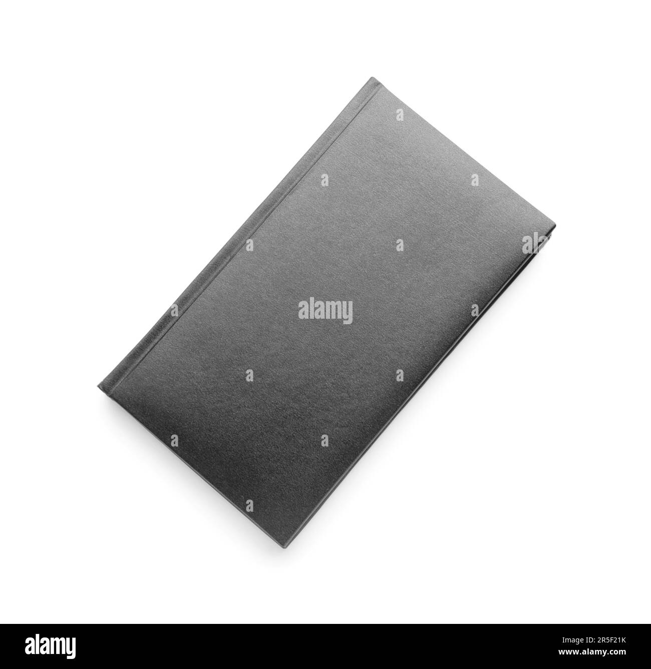 Black notebook isolated on white background Stock Photo - Alamy