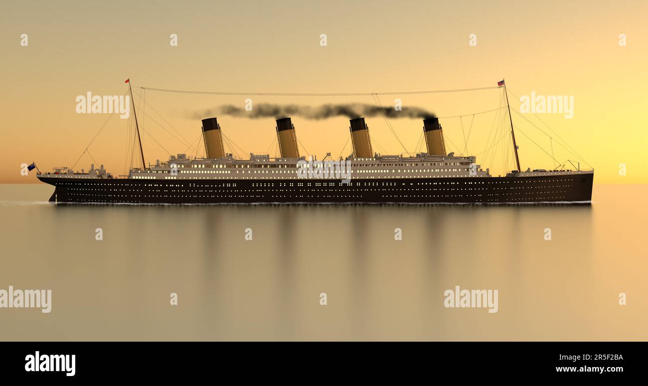 r.m.s. titanic at sunset Stock Photo - Alamy