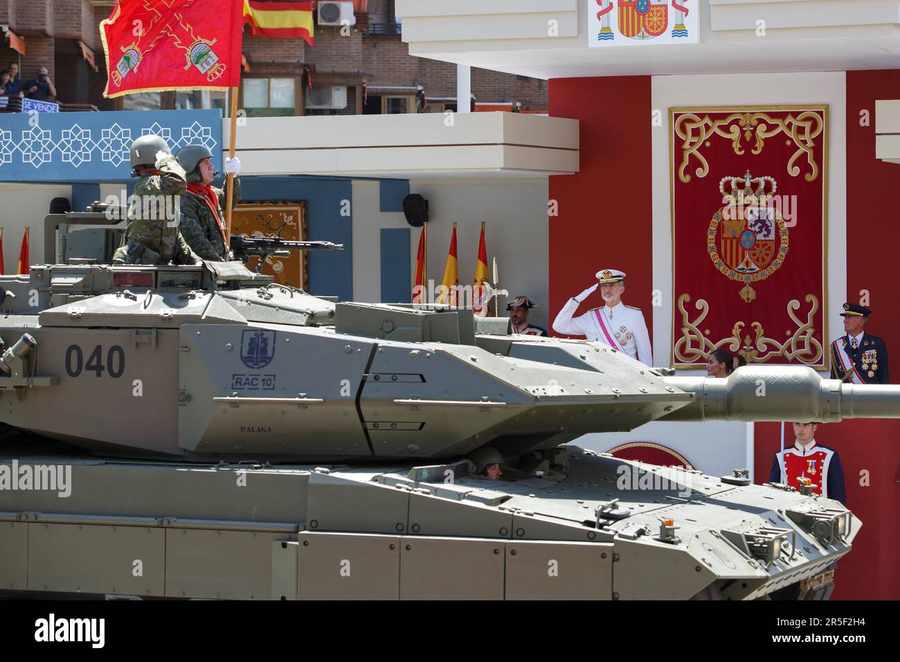 The King and Queen preside over the parade of the Armed Forces Day 2023 ...