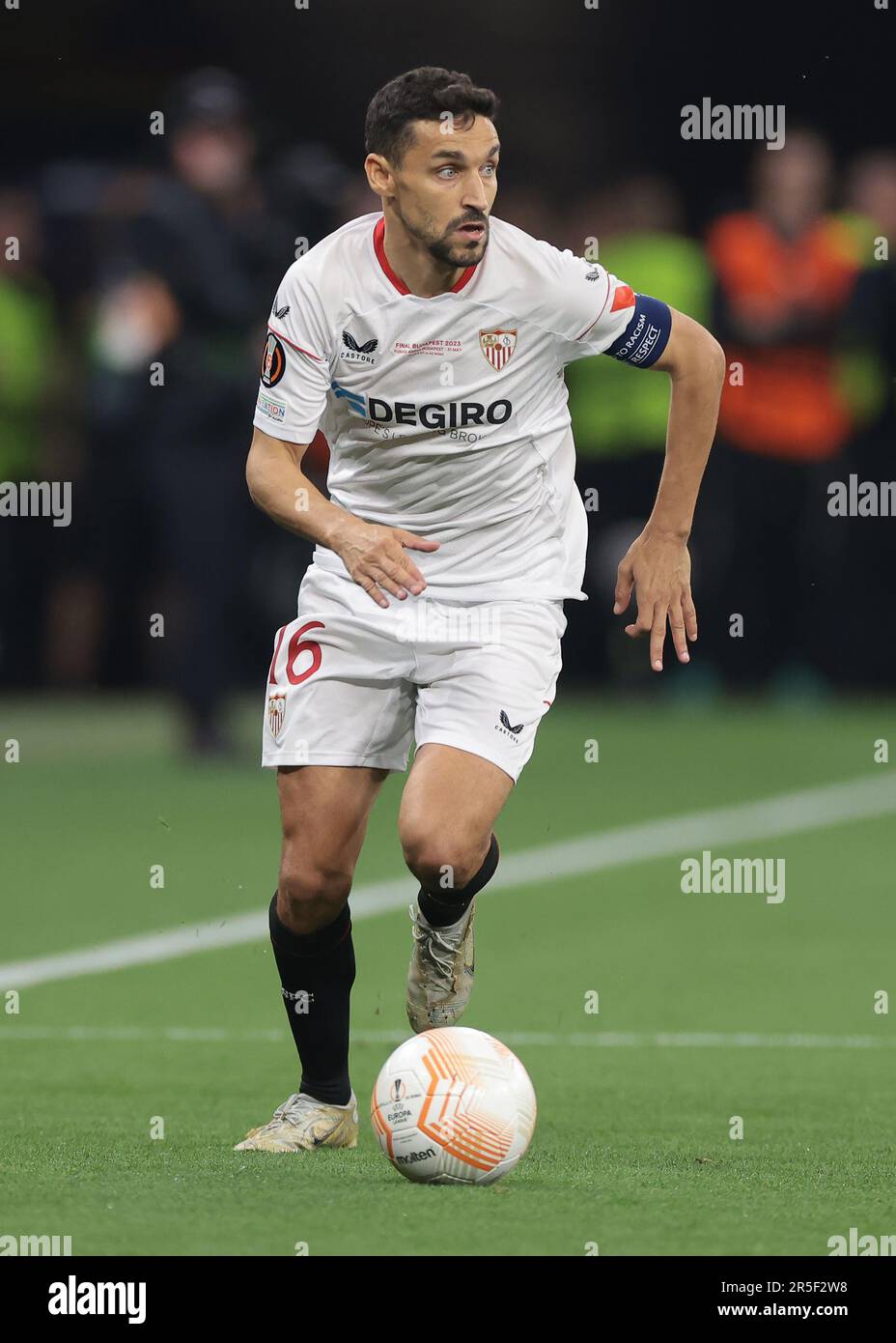Budapest, Hungary, 31st May 2023. Jesus Navas of Sevilla during the ...