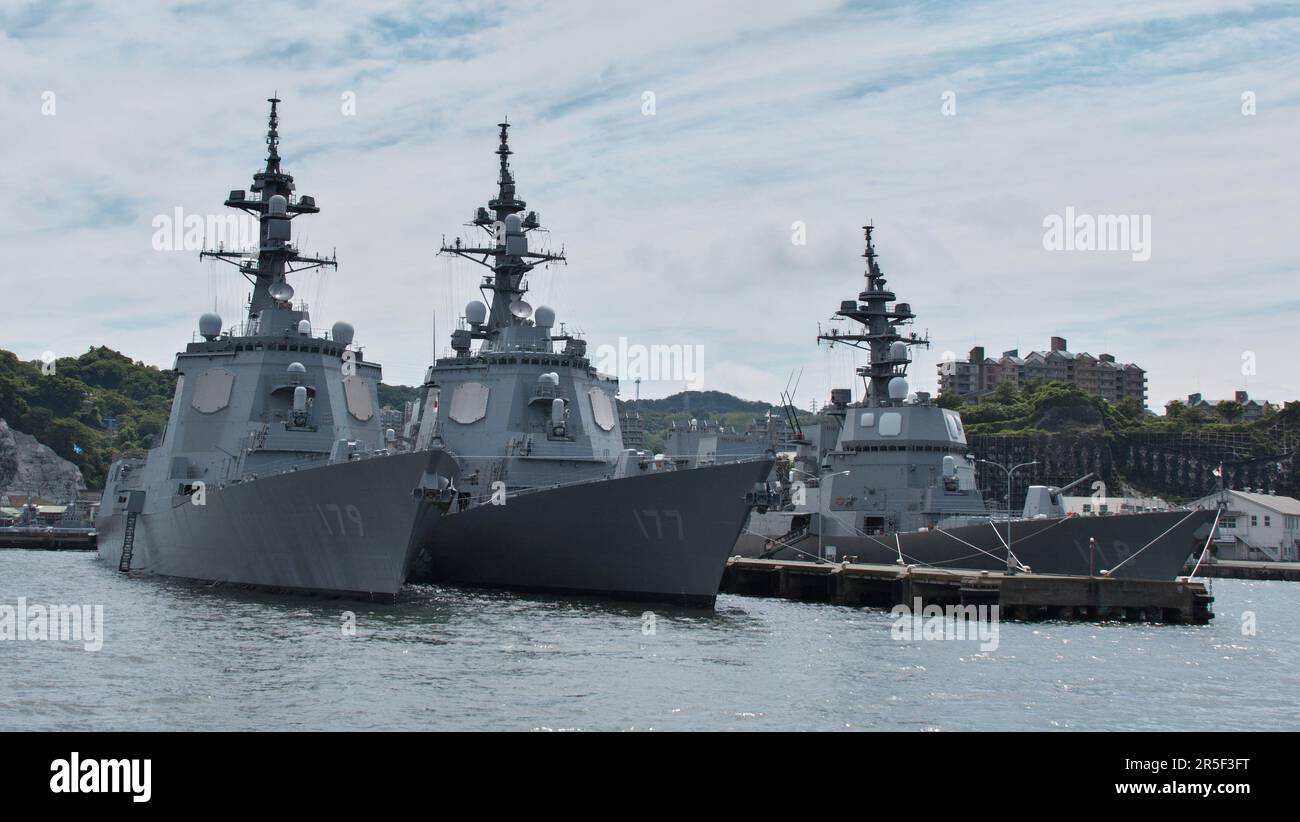 Yokusuka, Japan. 03rd June, 2023. (L-R)Japan Maritime Self-Defense ...