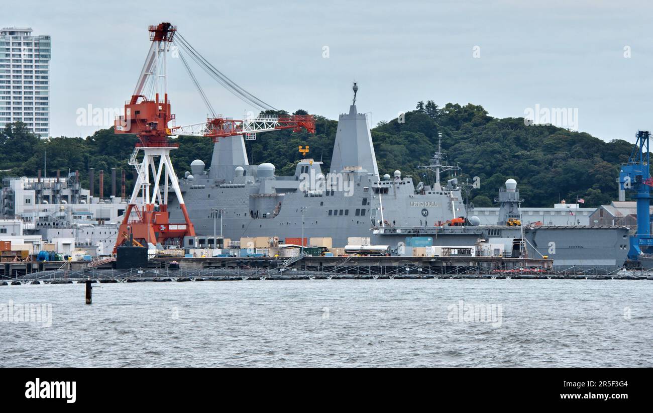Yokusuka, Japan. 03rd June, 2023. San Antonio-class amphibious ...
