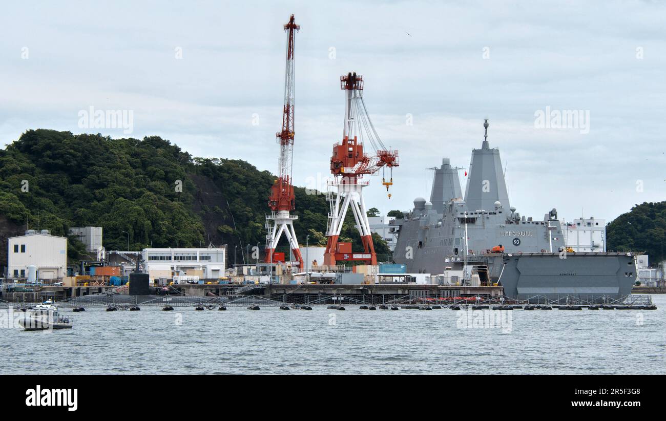 Yokusuka, Japan. 03rd June, 2023. San Antonio-class amphibious ...