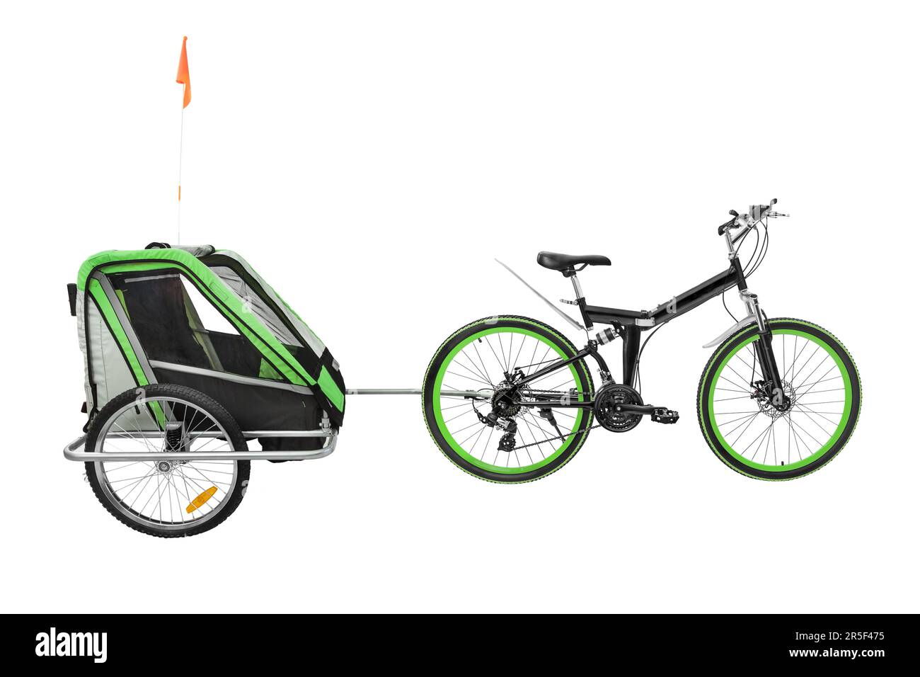 Bicycle with luggage rack isolated on white background without shadow Stock Photo - Alamy