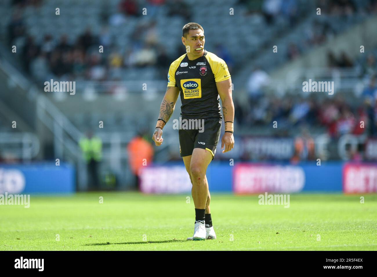 Newcastle, England - 3rd June 2023 - Ken Sio (2) of Salford Red Devils ...