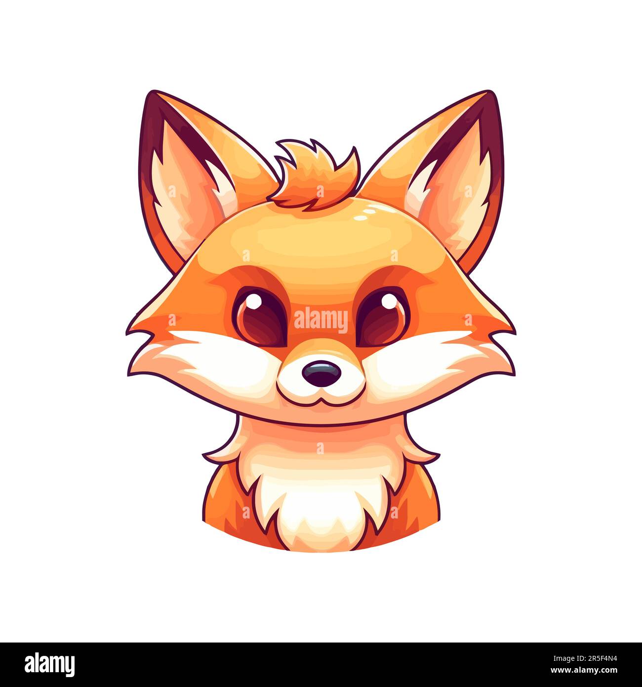 Fox sign. Fox in cartoon bright style Stock Vector Image & Art - Alamy