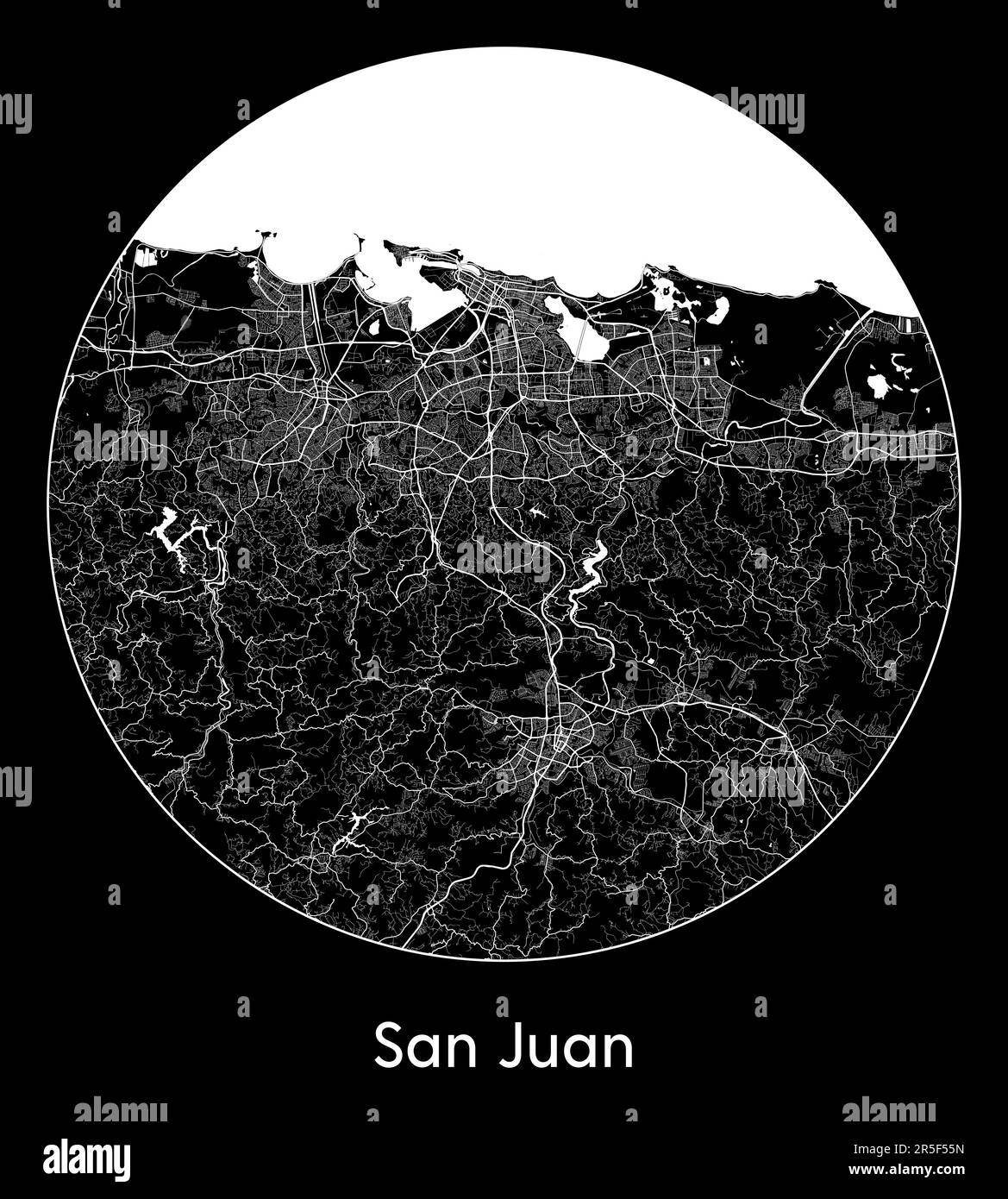 Topographic map puerto rico hi-res stock photography and images - Alamy