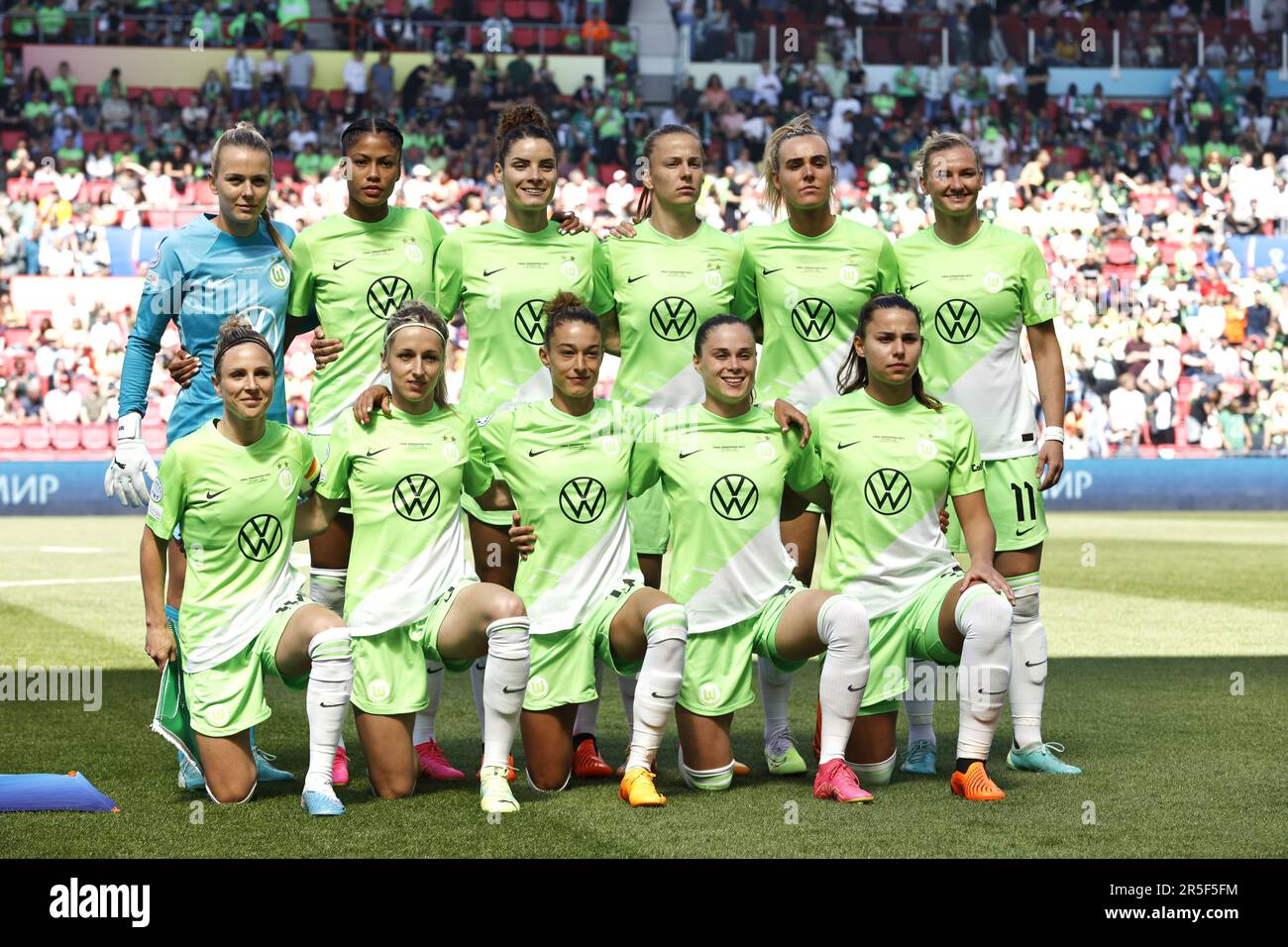 EINDHOVEN - The women's team of VFL Wolfsburg ahead of the UEFA Women's Champions League Final ...