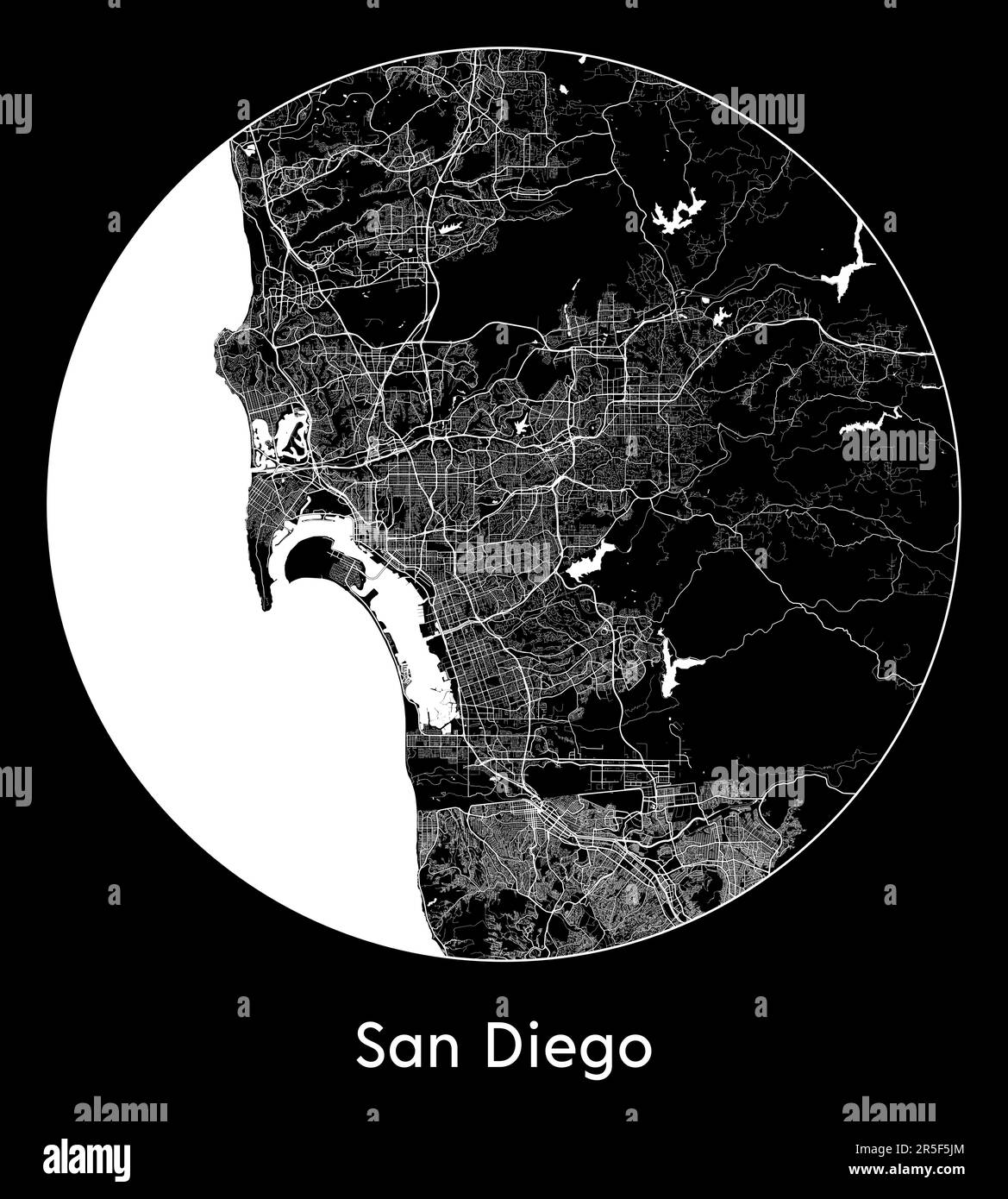 Map of san diego hi-res stock photography and images - Alamy