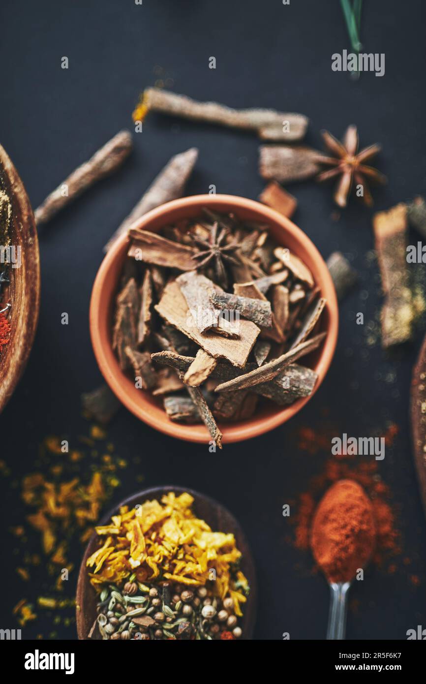 Add more character to your everyday meals. an assortment of spices ...