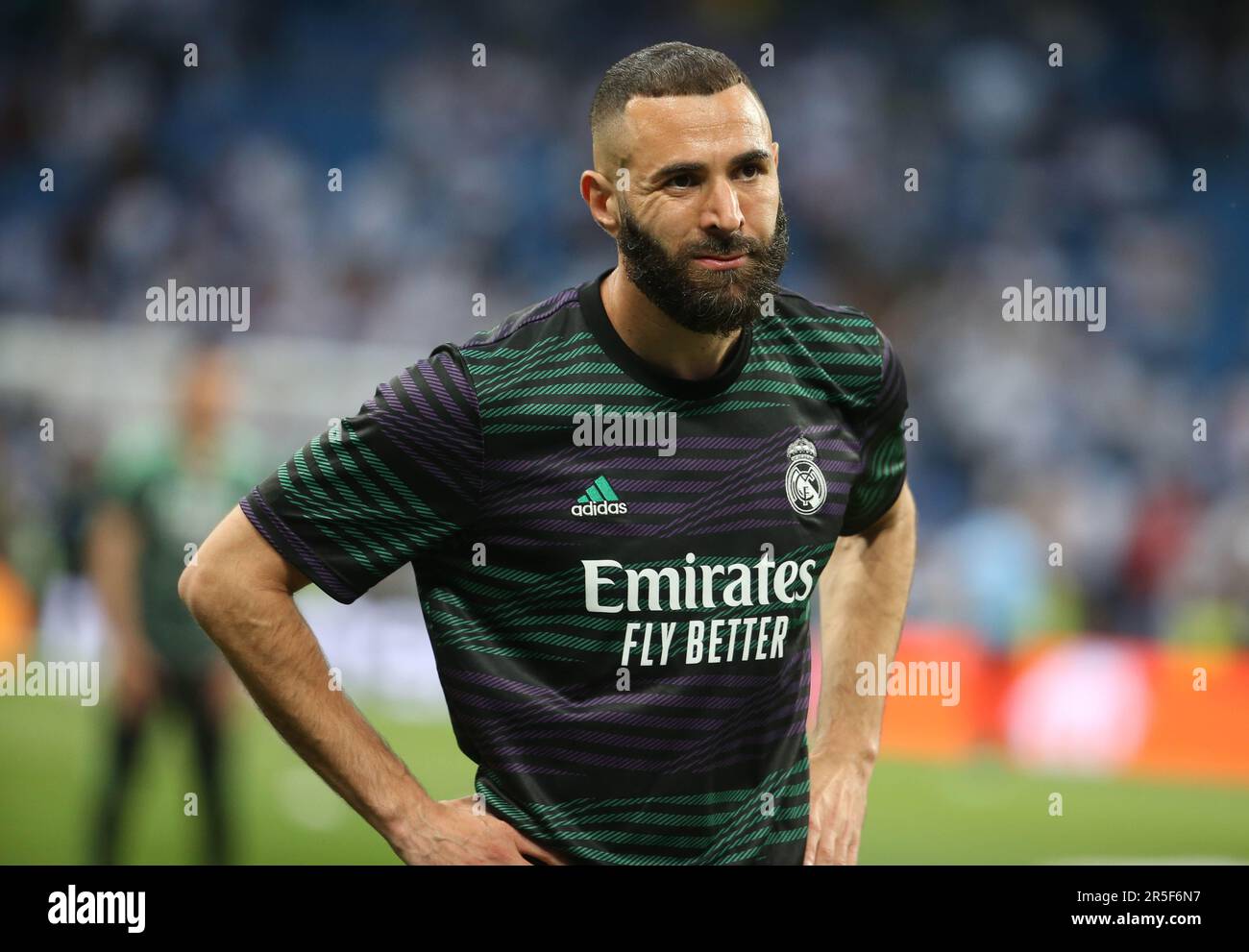 Karim Benzema of Real Madrid during the UEFA Champions League, Semi ...