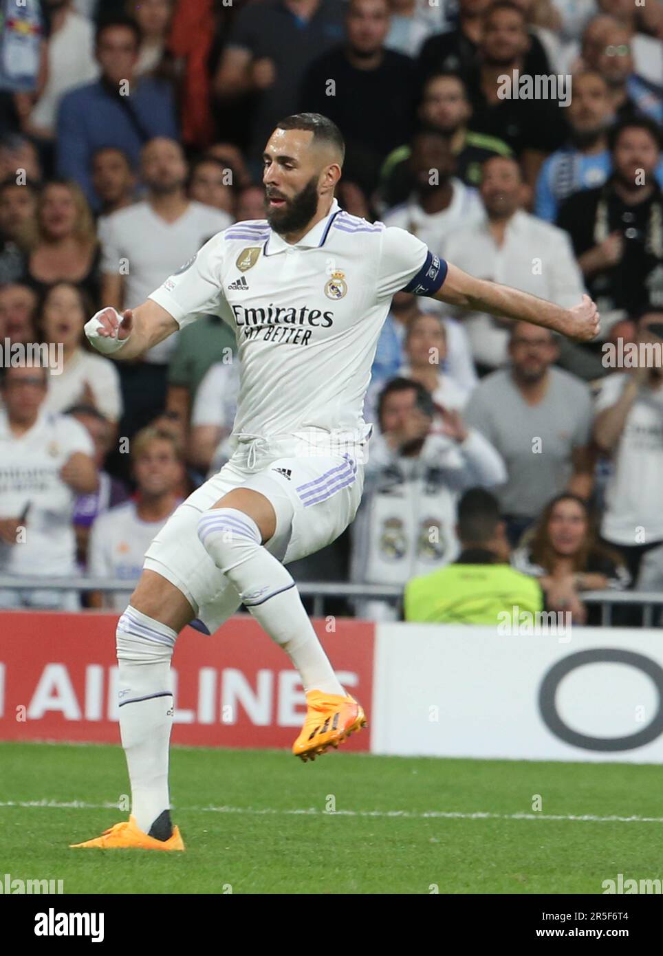 Karim Benzema of Real Madrid during the UEFA Champions League, Semi ...