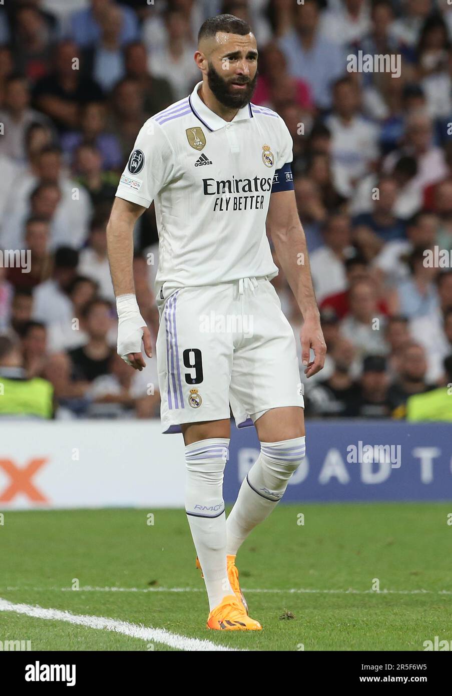 Karim Benzema of Real Madrid during the UEFA Champions League, Semi ...