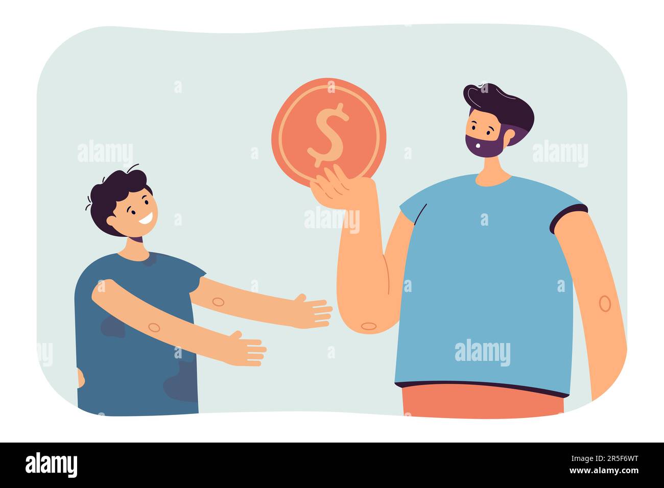 Giving Money To Homeless Cartoon