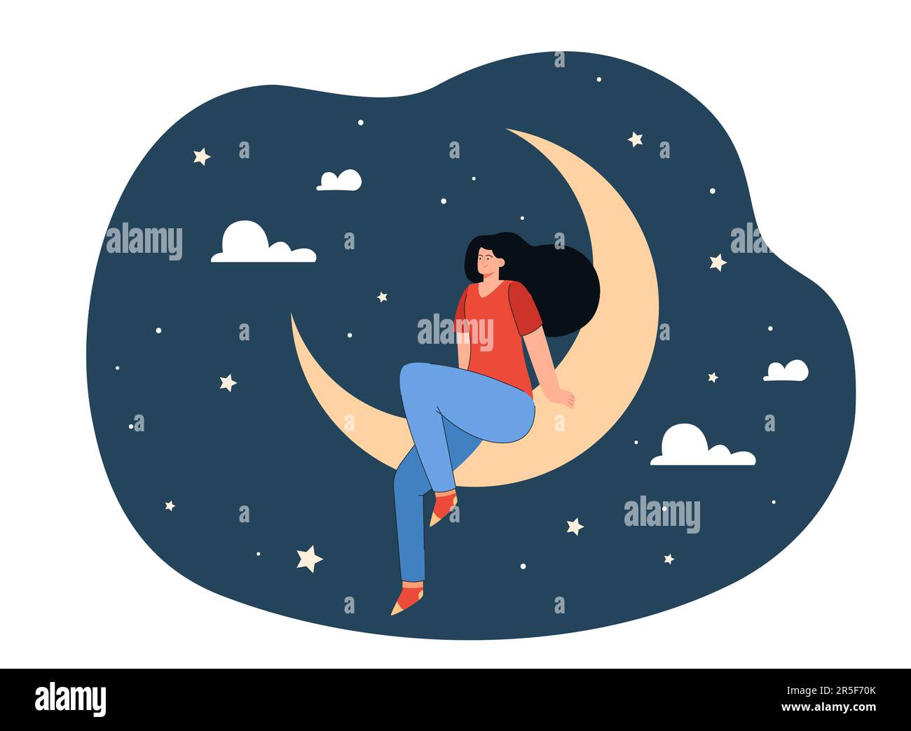 Deep dreaming Stock Vector Images - Alamy