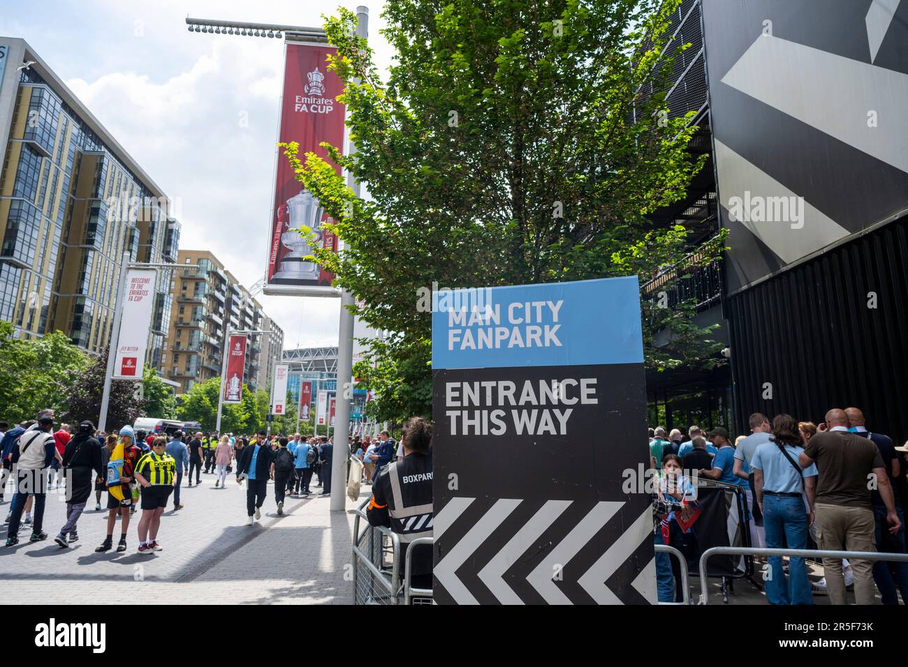 London, UK. 3 June 2023. A queue outside Boxpark (reserved for ...