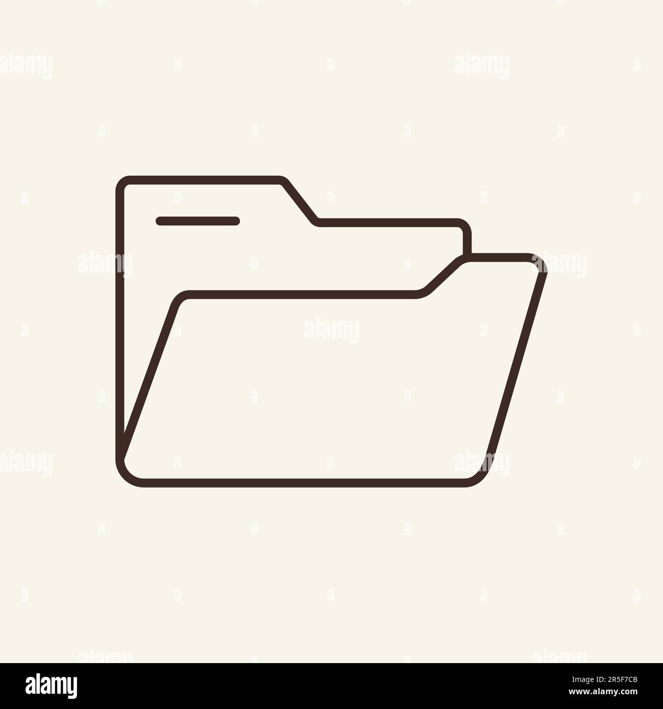 File folder one line Stock Vector Images - Alamy