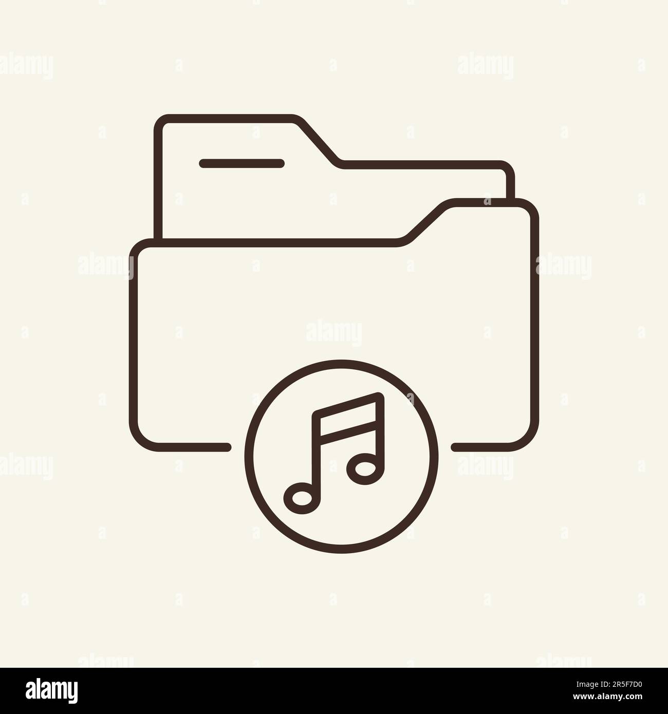 Audio folder Stock Vector Images - Alamy