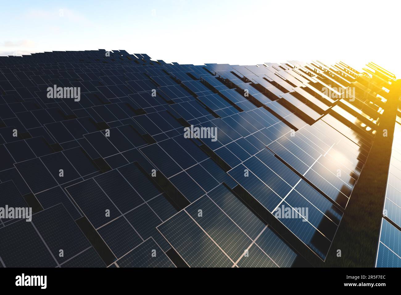 Solar panels plant flare hi-res stock photography and images - Alamy