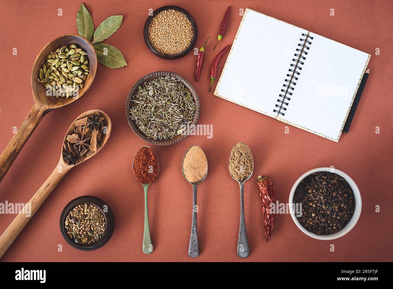 Something to add a kick to your cooking. an assortment of spices Stock ...