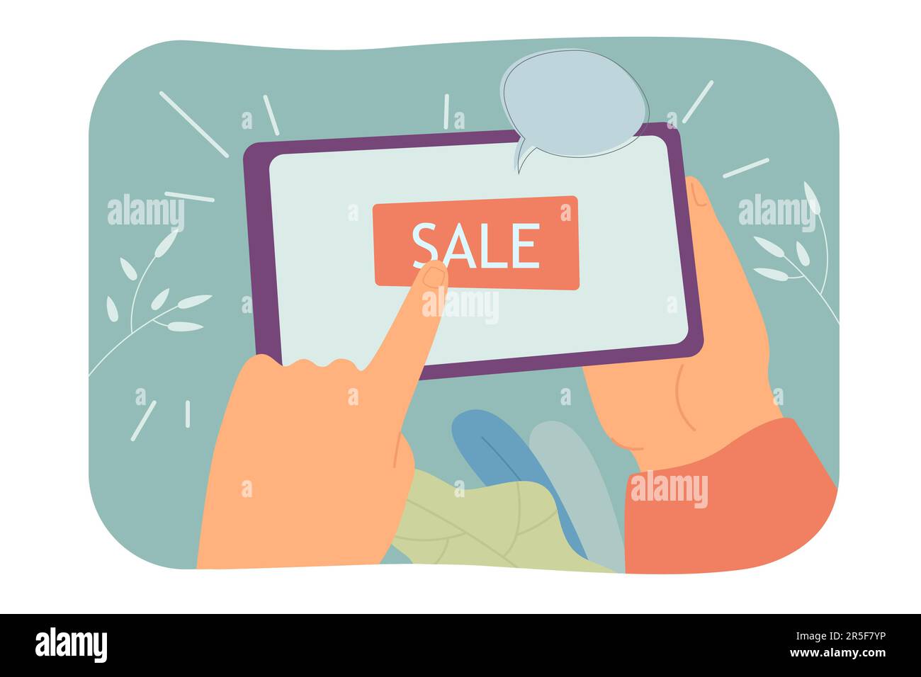 Shopping notification Stock Vector Images - Alamy