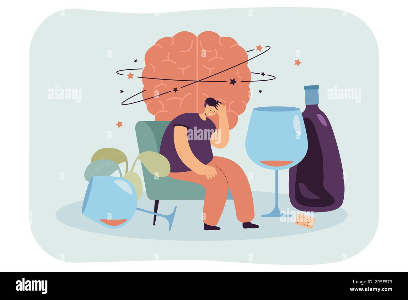Strong headache Cut Out Stock Images & Pictures - Alamy