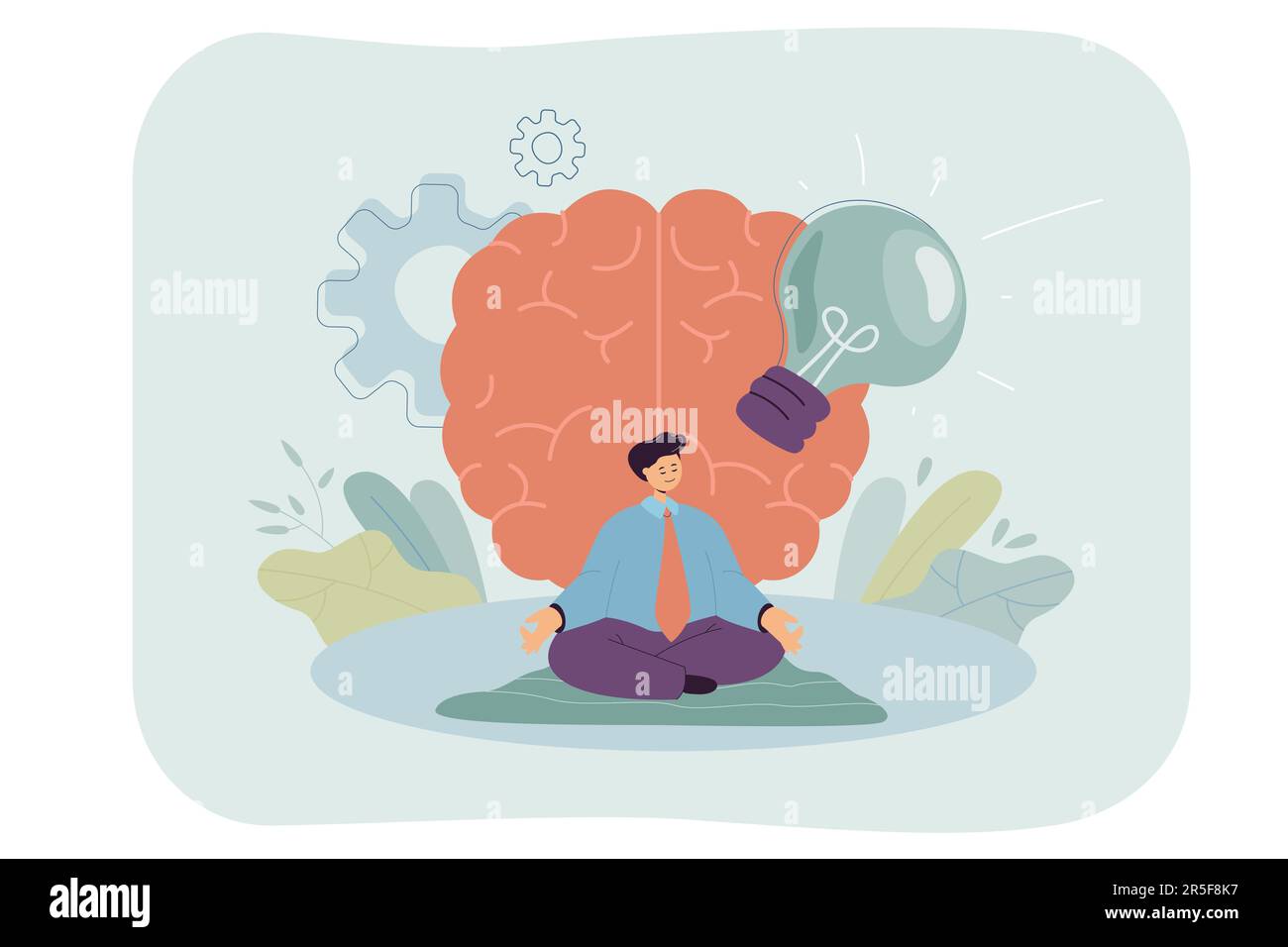 Man doing intelligent Stock Vector Images - Alamy