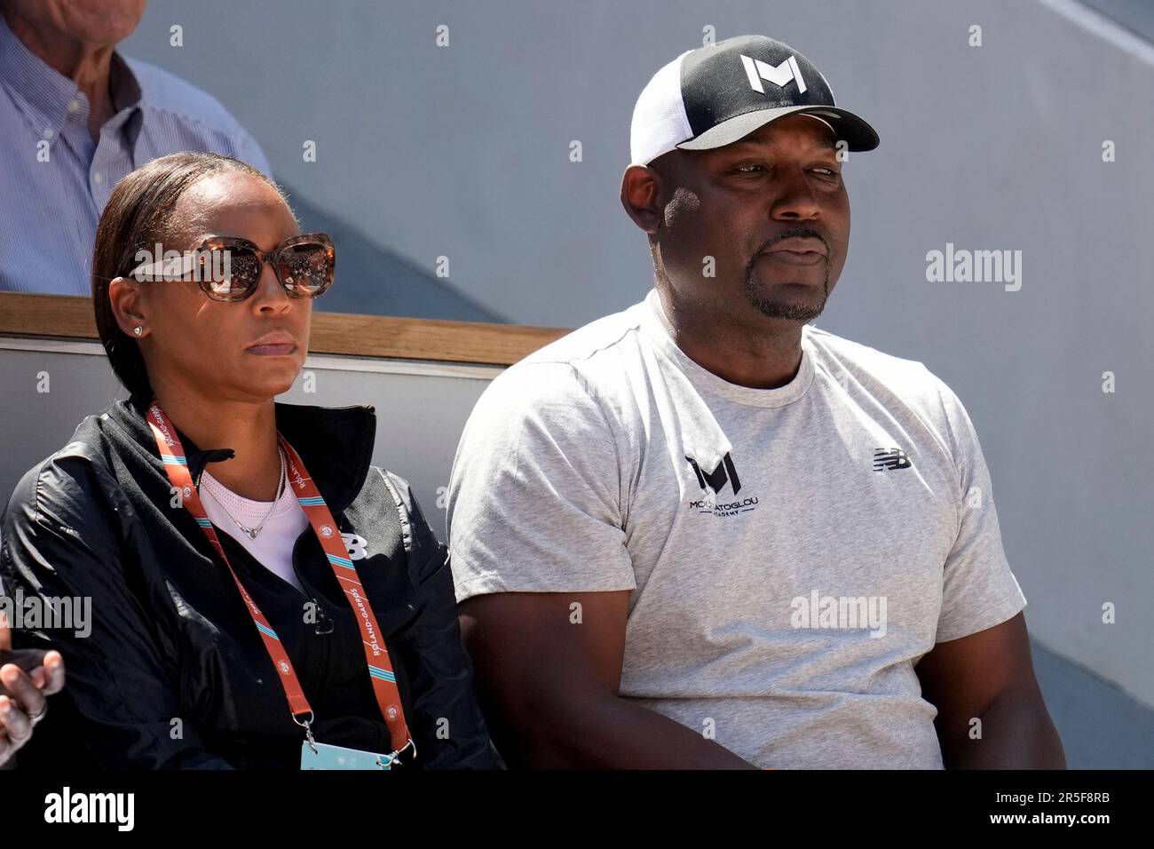Corey Gauff, father of Coco Gauff, right, and Candi Gauff, mother of ...
