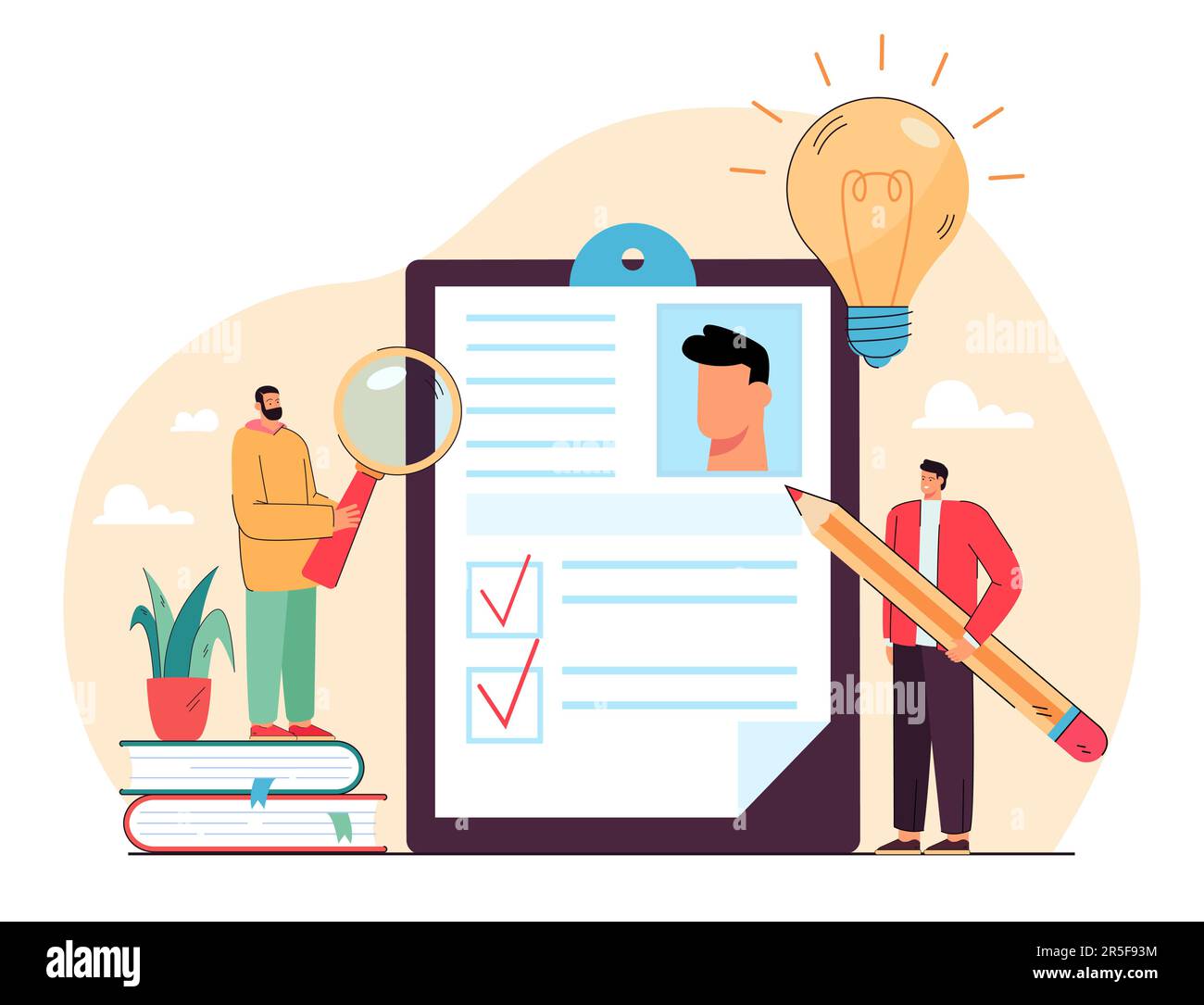 Cartoon character filling in form in survey or checklist Stock Vector ... Cartoon character filling in form in survey or checklist Stock Vector ...