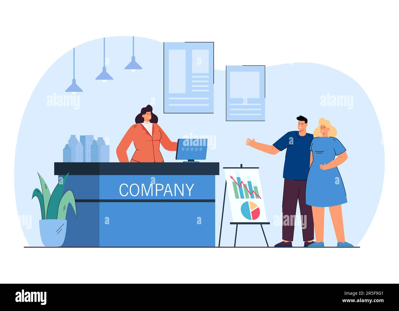 Customer standing at counter Cut Out Stock Images & Pictures - Alamy