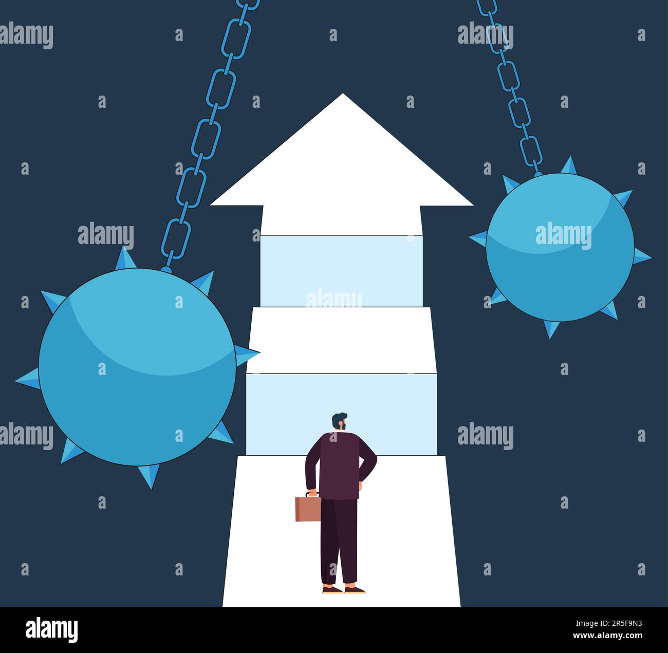Overcome barriers Stock Vector Images - Alamy