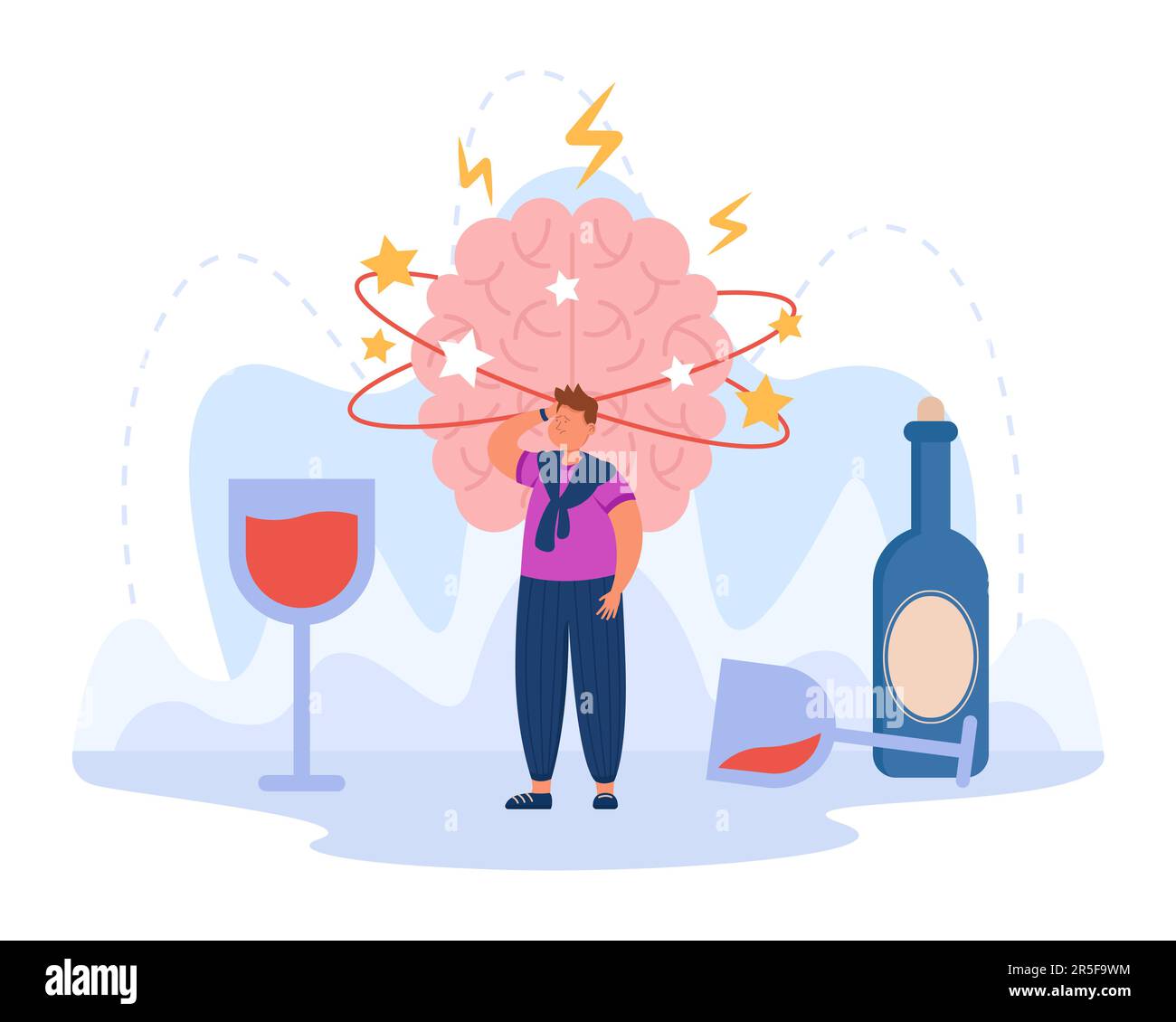 Cartoon hangover hi-res stock photography and images - Alamy