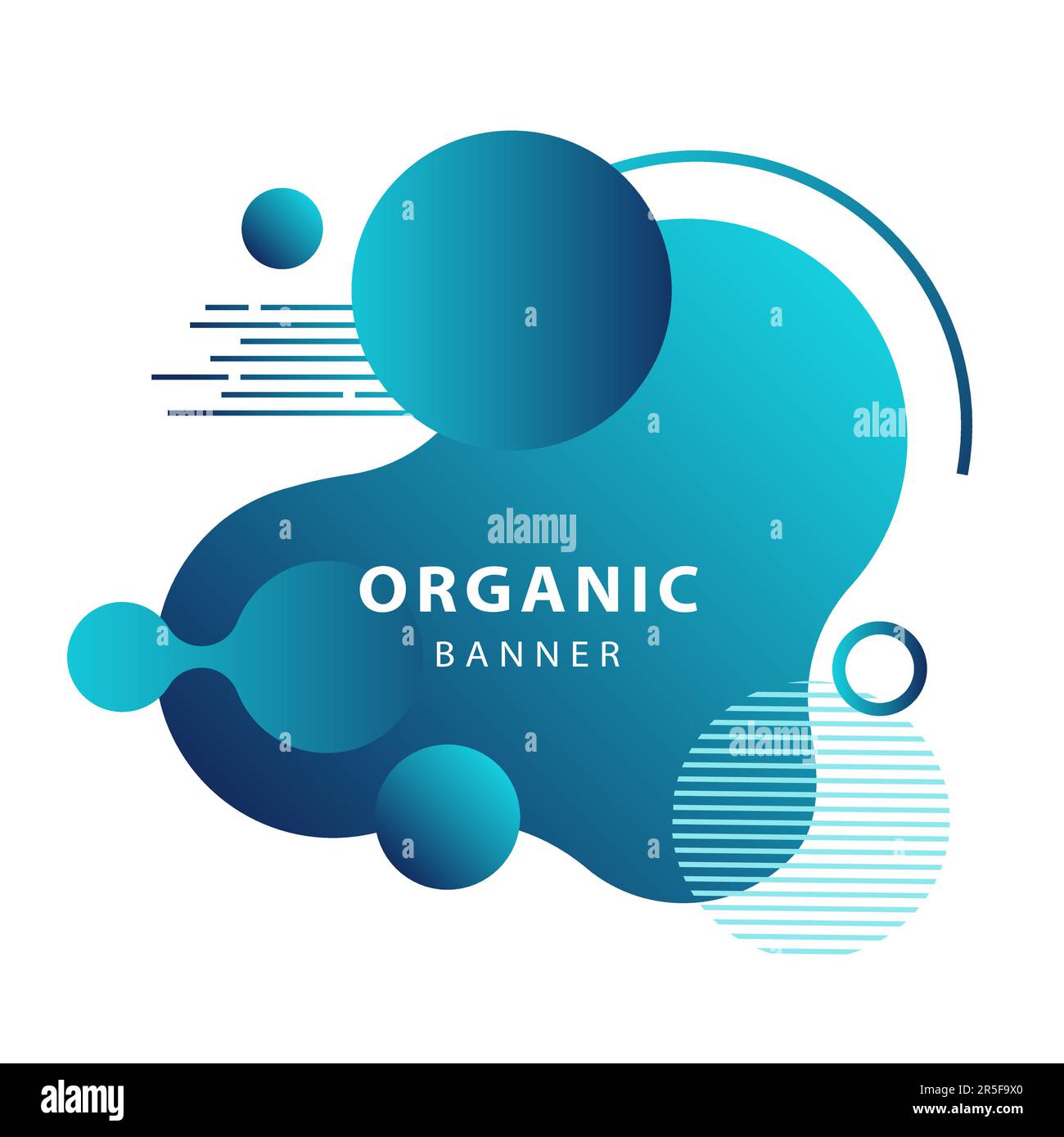 Blue abstract flowing liquid circles Stock Vector Image & Art - Alamy