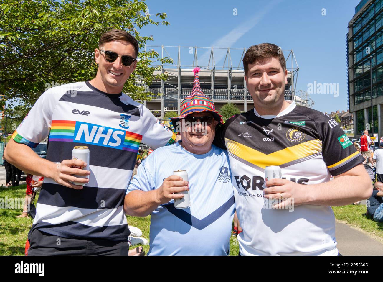 Newcastle upon Tyne, UK. 3rd June 2023. Rugby League fans at the ...